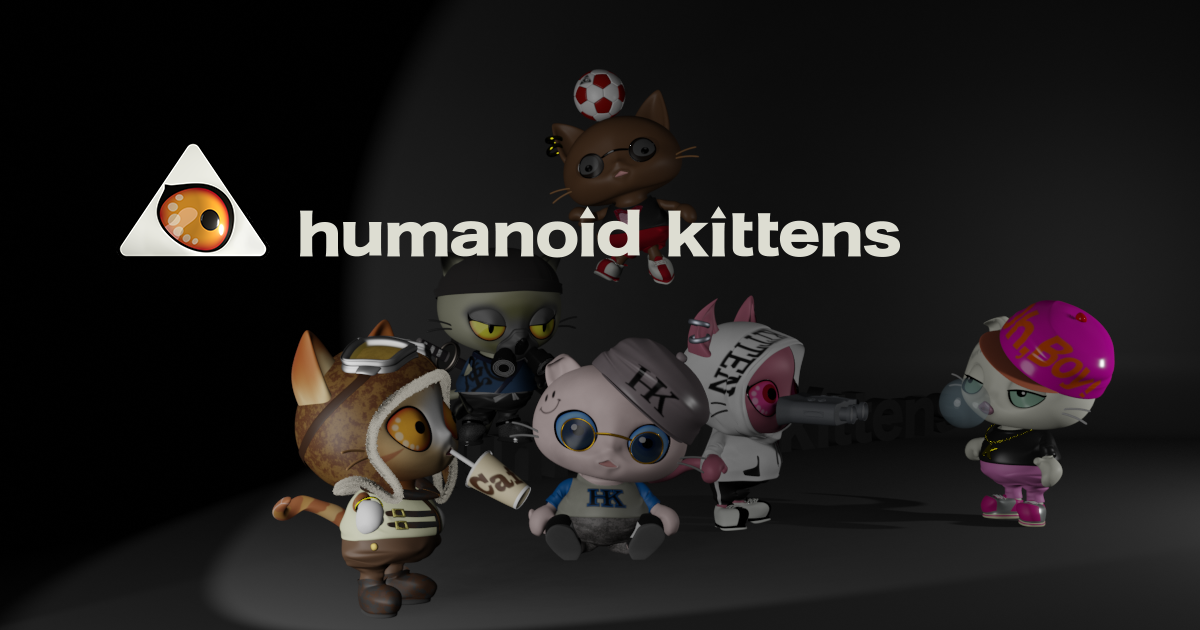 Roadmap | humanoid kittens | Collection of 10,000 3D generative NFTs